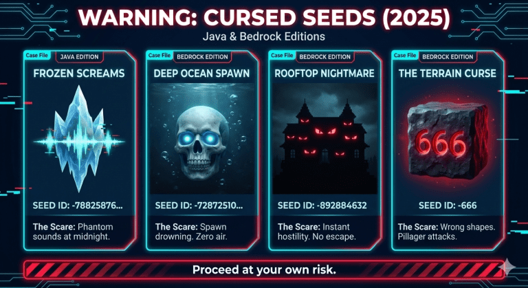 Best Scary Minecraft Seeds: Explore the Creepiest Worlds - Free Builders