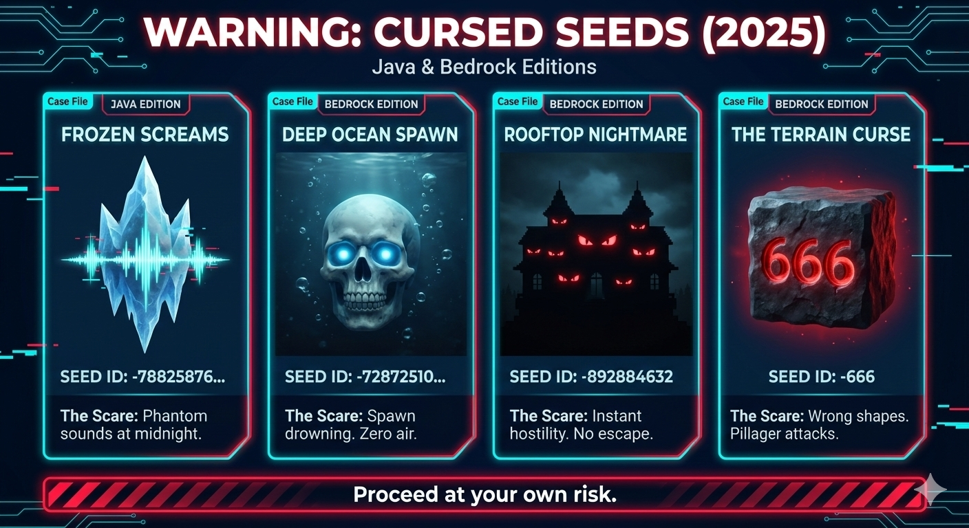 Best Scary Minecraft Seeds: Explore the Creepiest Worlds - Free Builders